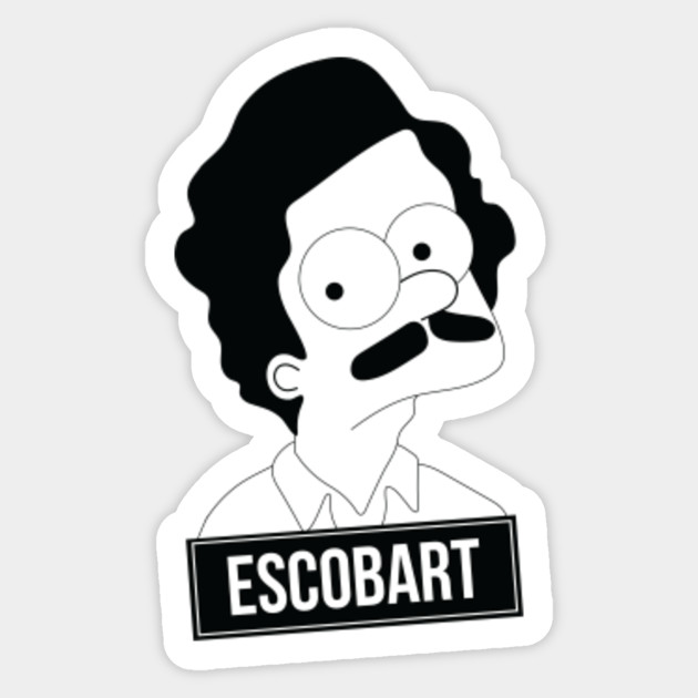 Escobart (Bart Simpson x Pablo Escobar) - Illustration - Sticker ... Escobart (Bart Simpson x Pablo Escobar) - Illustration - Sticker ...